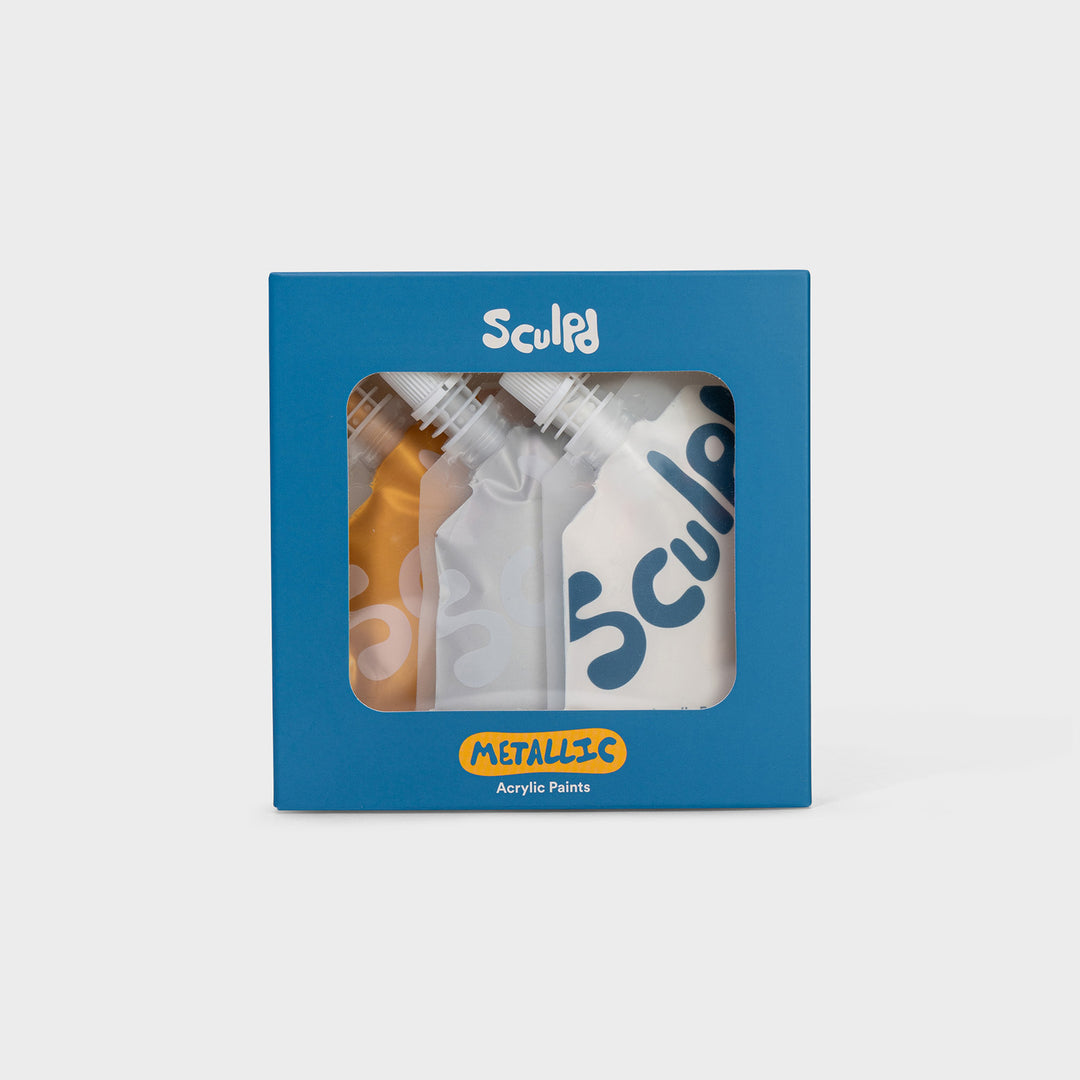 Acrylic Metallic Paint Set | Artist Grade Pigment | Satin Finish – Sculpd