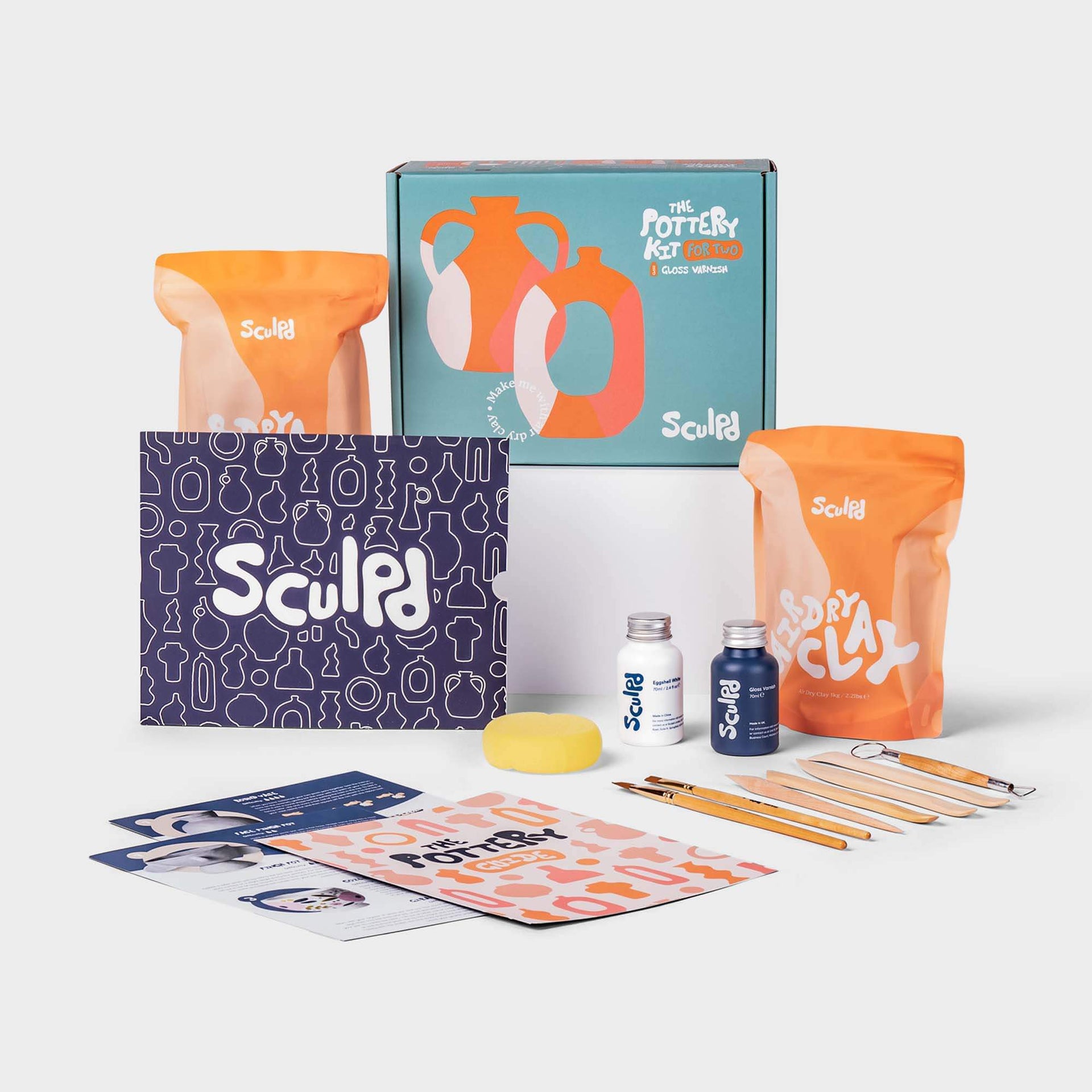 Sculpd Pottery Kit | The Original Air Dry Clay Starter Kit