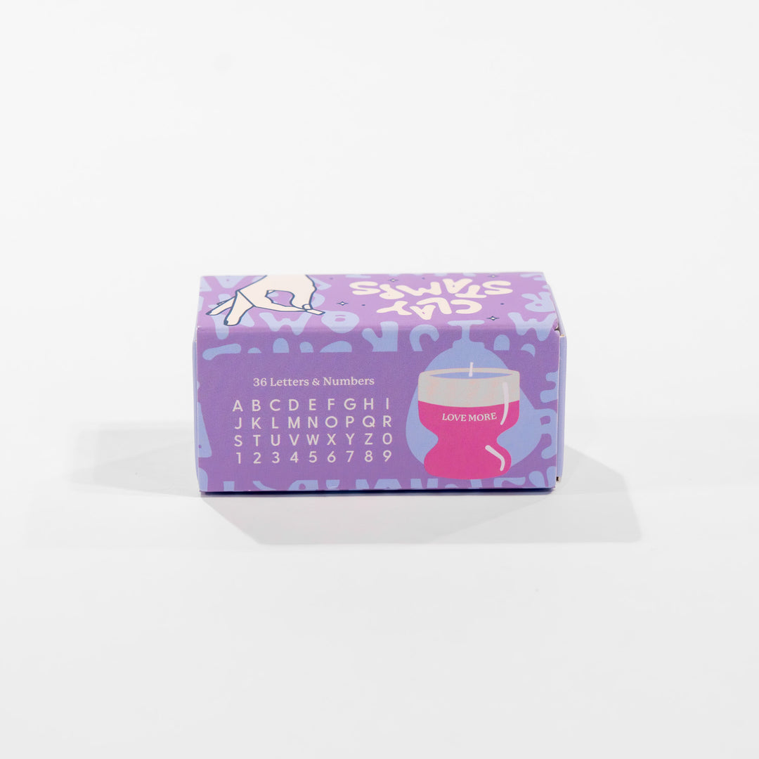 Sculpd Alphabet Letter Stamps for Air-Dry Clay