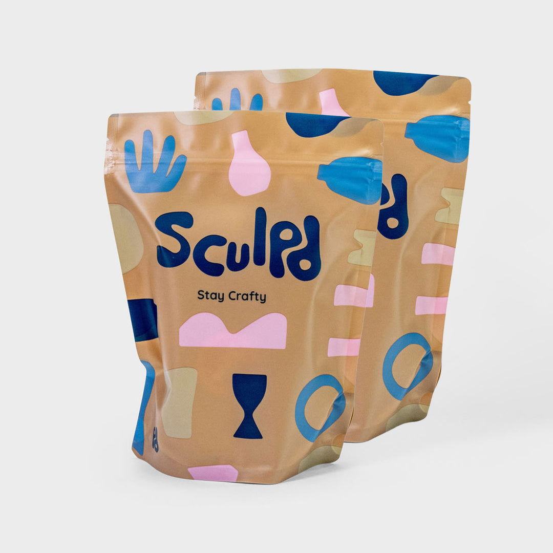 Sculpd 900g Air-Dry Clay Bag | Workable and Easy to Smooth