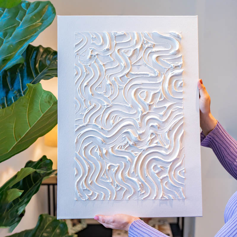 Sculpd Textured Art Kit | Create Your Own DIY Plaster Art on Canvas